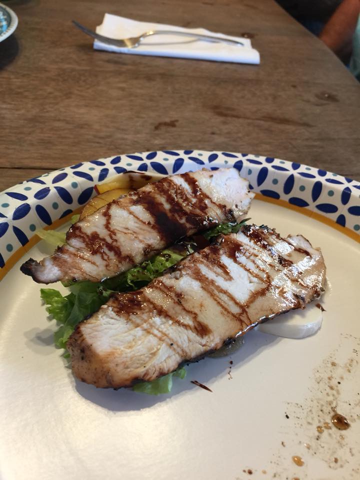Caprese peach salad - Davis Farm and Guest House
